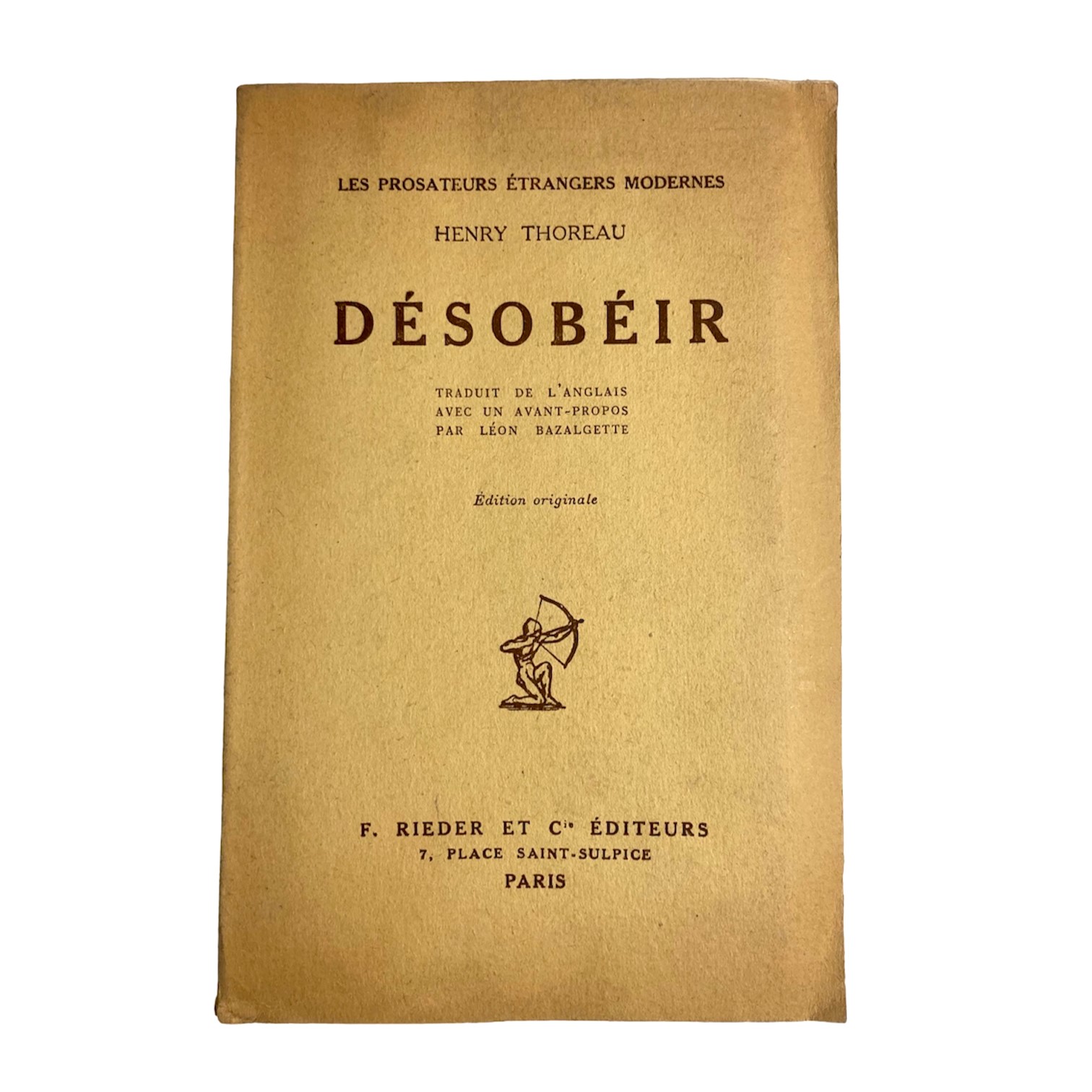 Henry David Thoreau - Désobéir - Mille Septante Books